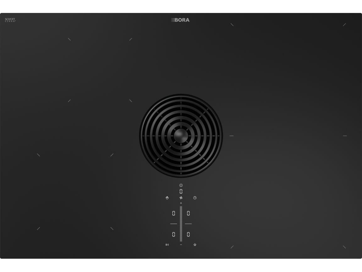M Pure combined induction cooktop with integrated cooktop extractor ...